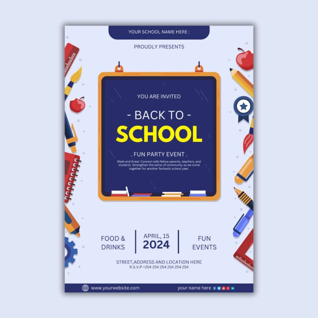 1 Instagram sized Canva Back To School Design Template Bundle – $4 ...