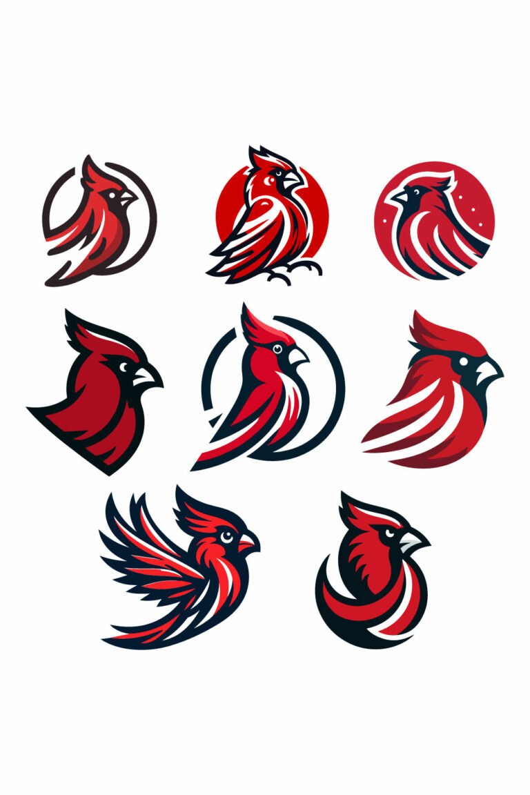 8 Cardinal Vector Logos Illustration - MasterBundles