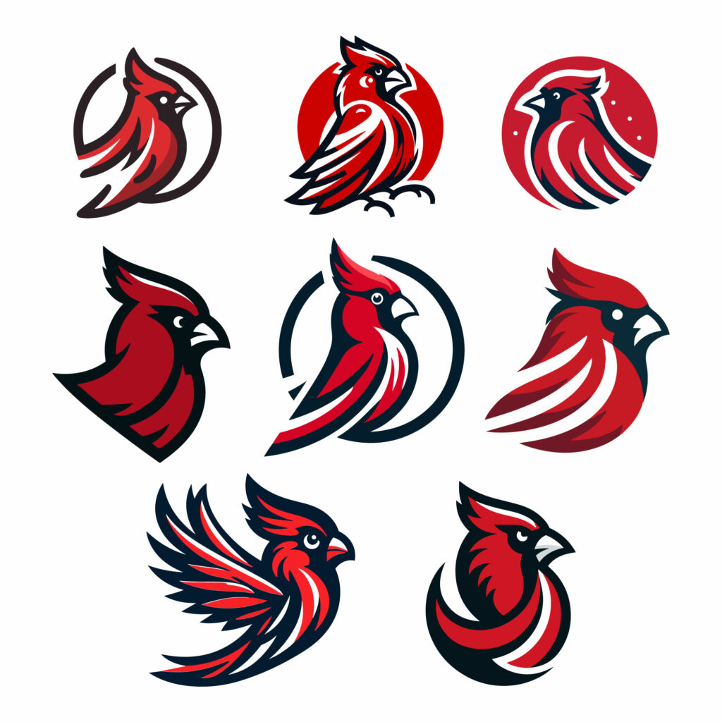 8 Cardinal Vector Logos Illustration - MasterBundles
