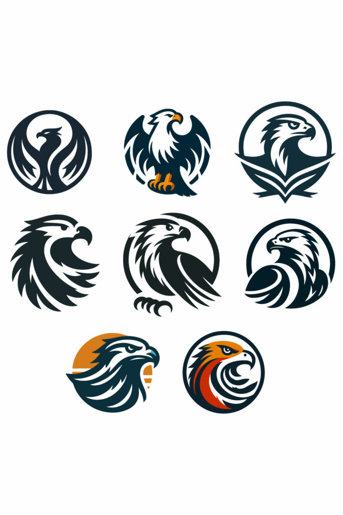 8 Hawk Vector Logos Illustration - MasterBundles