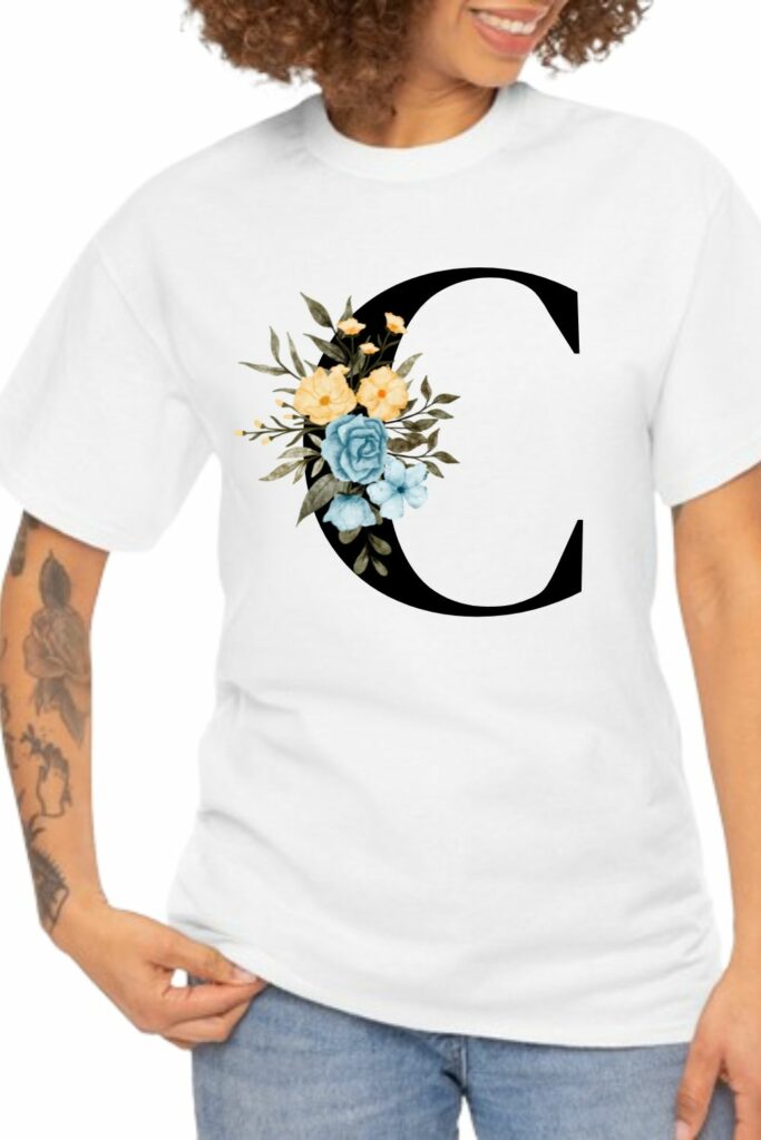 A Beautiful And Elegant Floral Letter C - MasterBundles