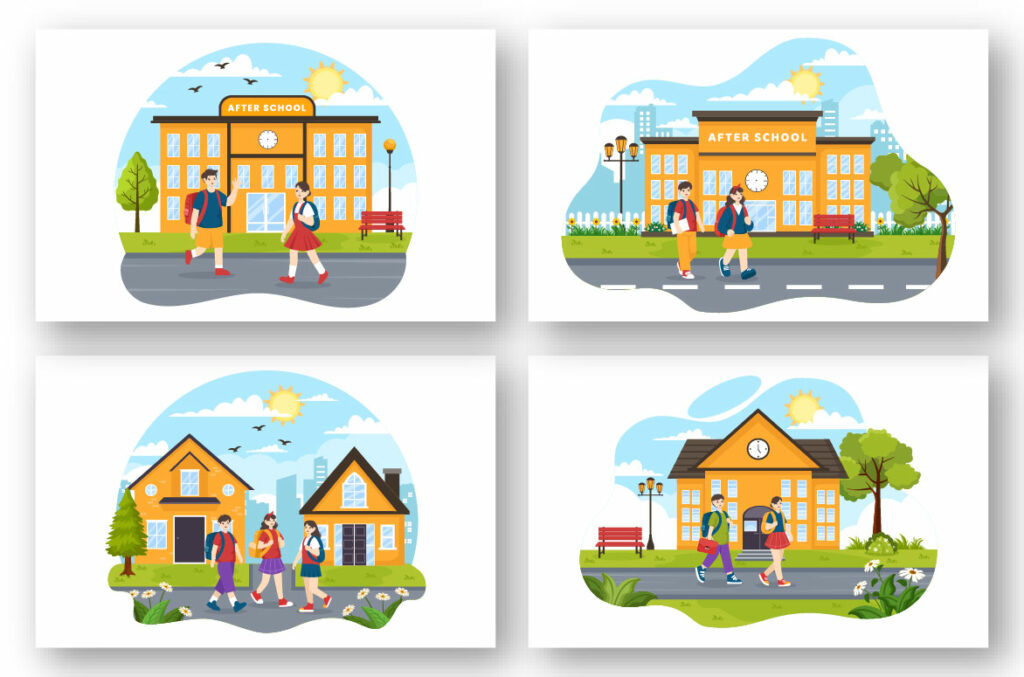 12 After School Illustration - MasterBundles