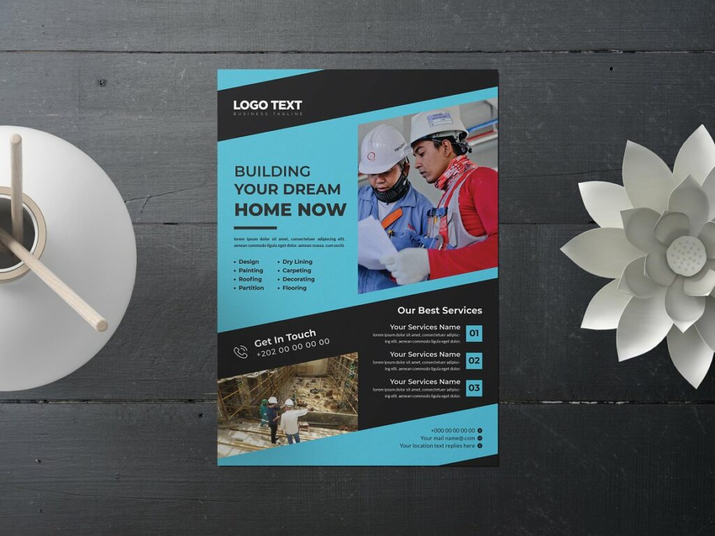 Building Construction Promo Flyer - MasterBundles