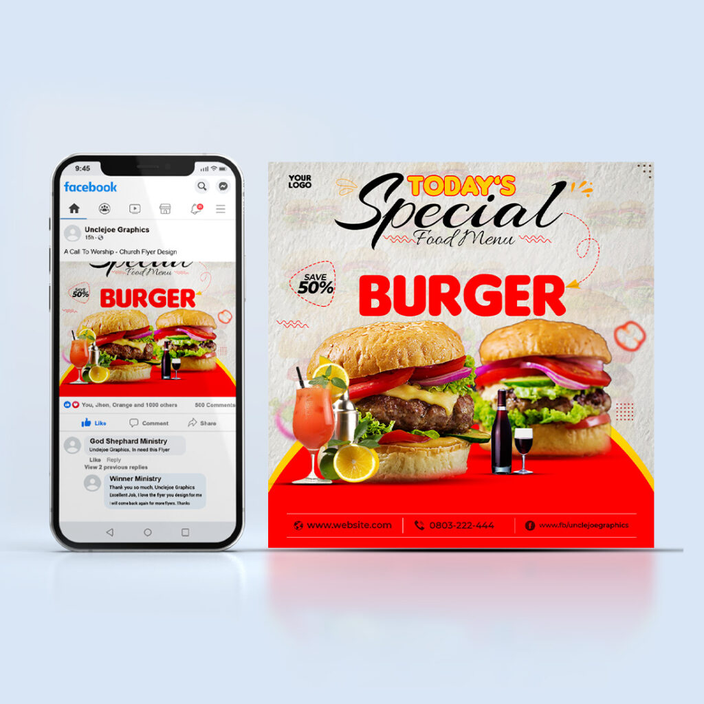 Flyer, Food Flyer, Burger, Pizza, Banner, Food, Menu, Sale, Templates ...