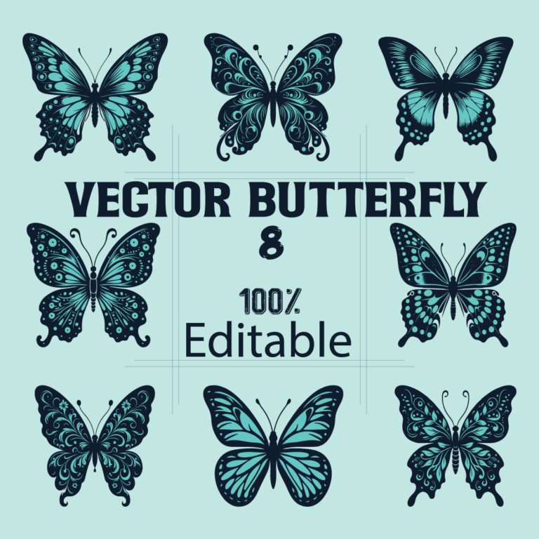 Butterfly vector artwork - MasterBundles
