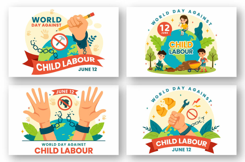 12 World Day Against Child Labour Illustration - MasterBundles
