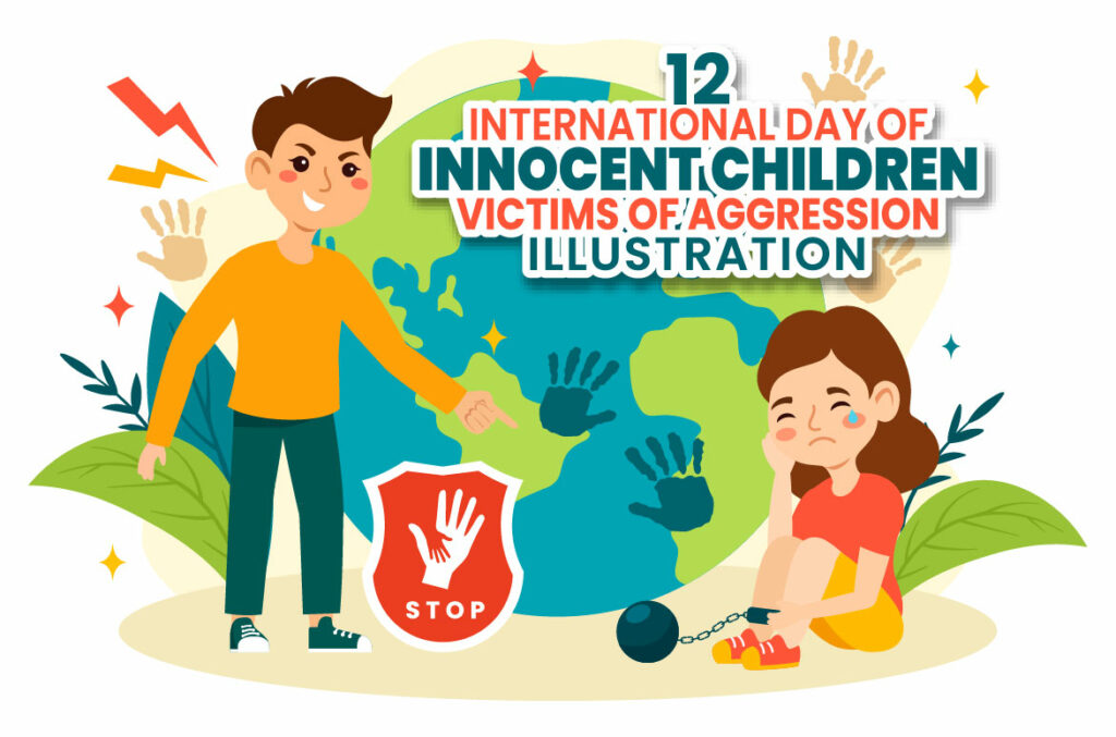 12 Children Victims of Aggression Illustration - MasterBundles