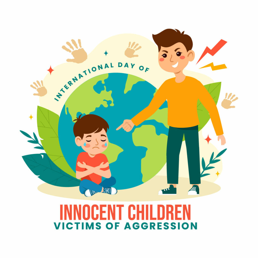 12 Children Victims of Aggression Illustration - MasterBundles