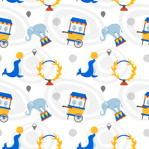 Circus Seamless Pattern - MasterBundles