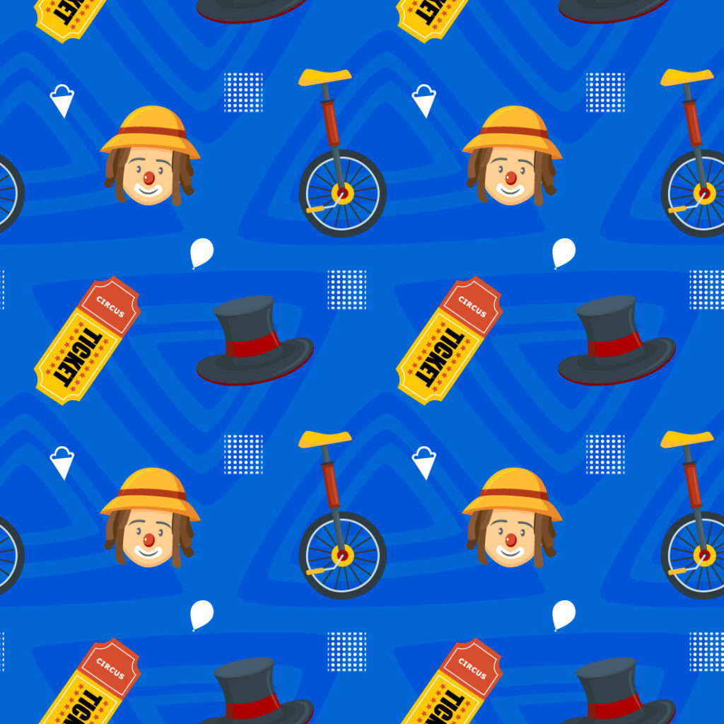 Circus Seamless Pattern - MasterBundles
