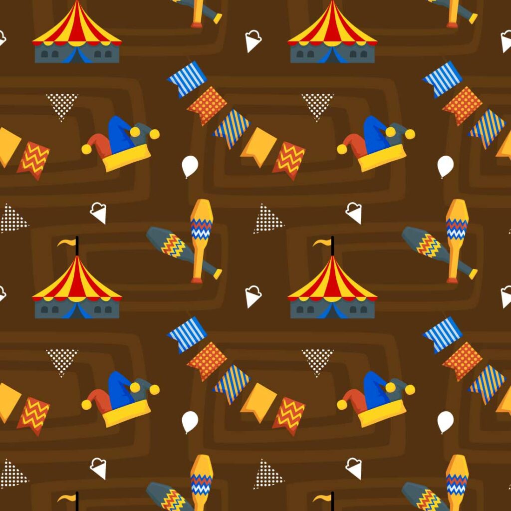 Circus Seamless Pattern - MasterBundles