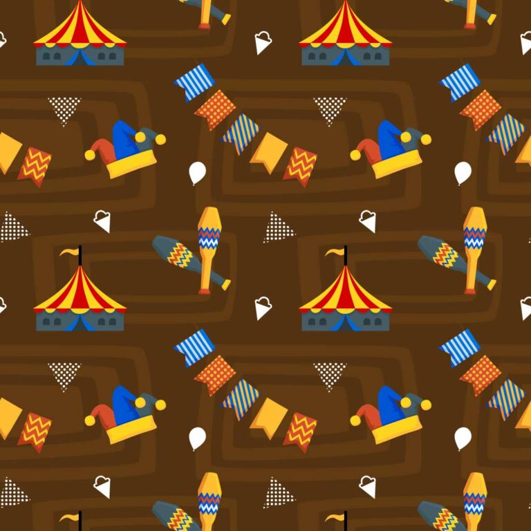 Circus Seamless Pattern - MasterBundles
