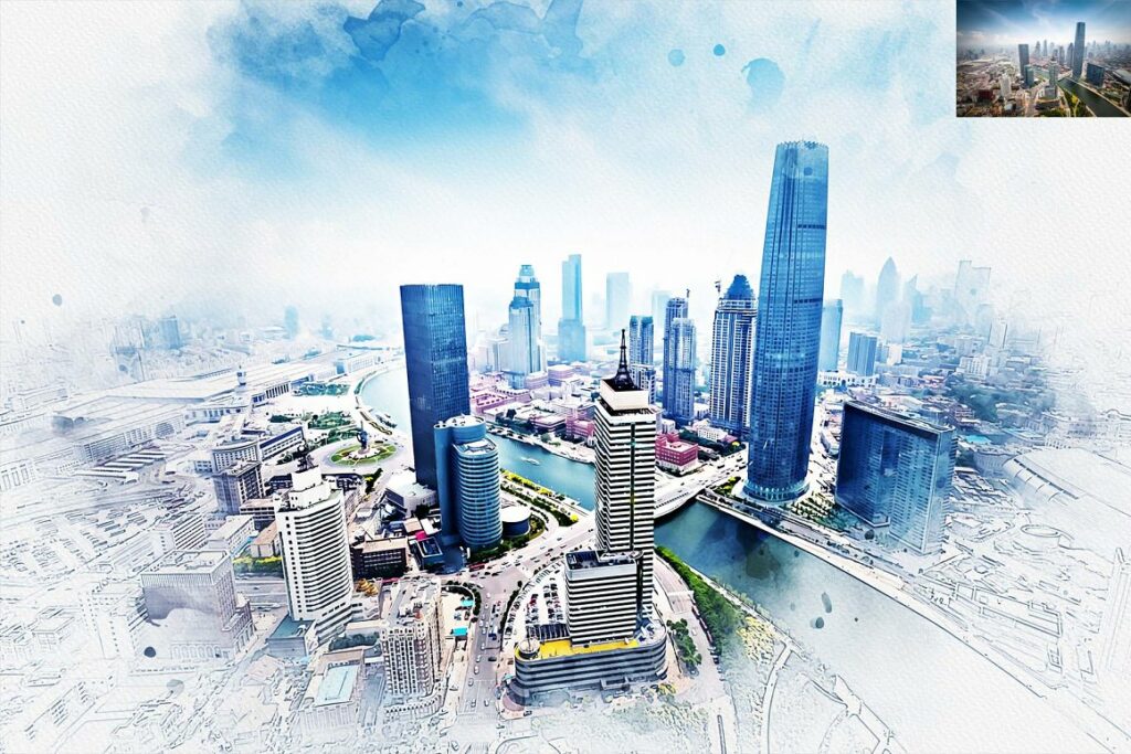 City Artwork Maker Photoshop Action - MasterBundles