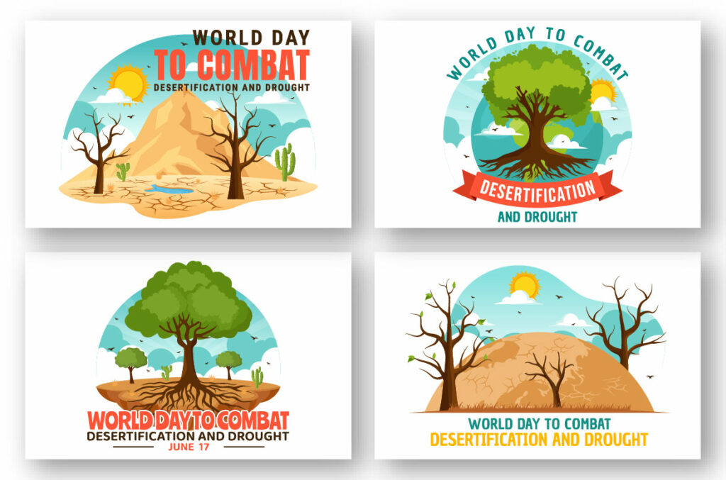 12 Day to Combat Desertification and Drought Illustration - MasterBundles