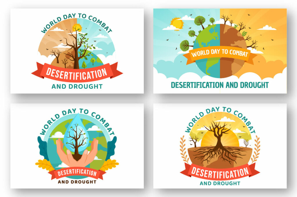 12 Day to Combat Desertification and Drought Illustration - MasterBundles