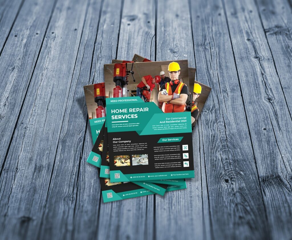 Home Repair Service Flyer Design - MasterBundles