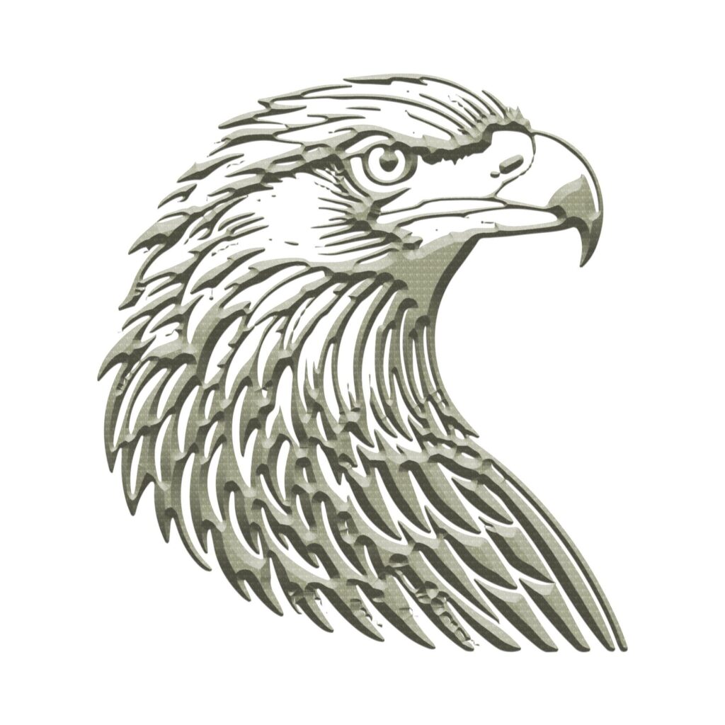egel line artwork vector . eagle head line drawing - MasterBundles
