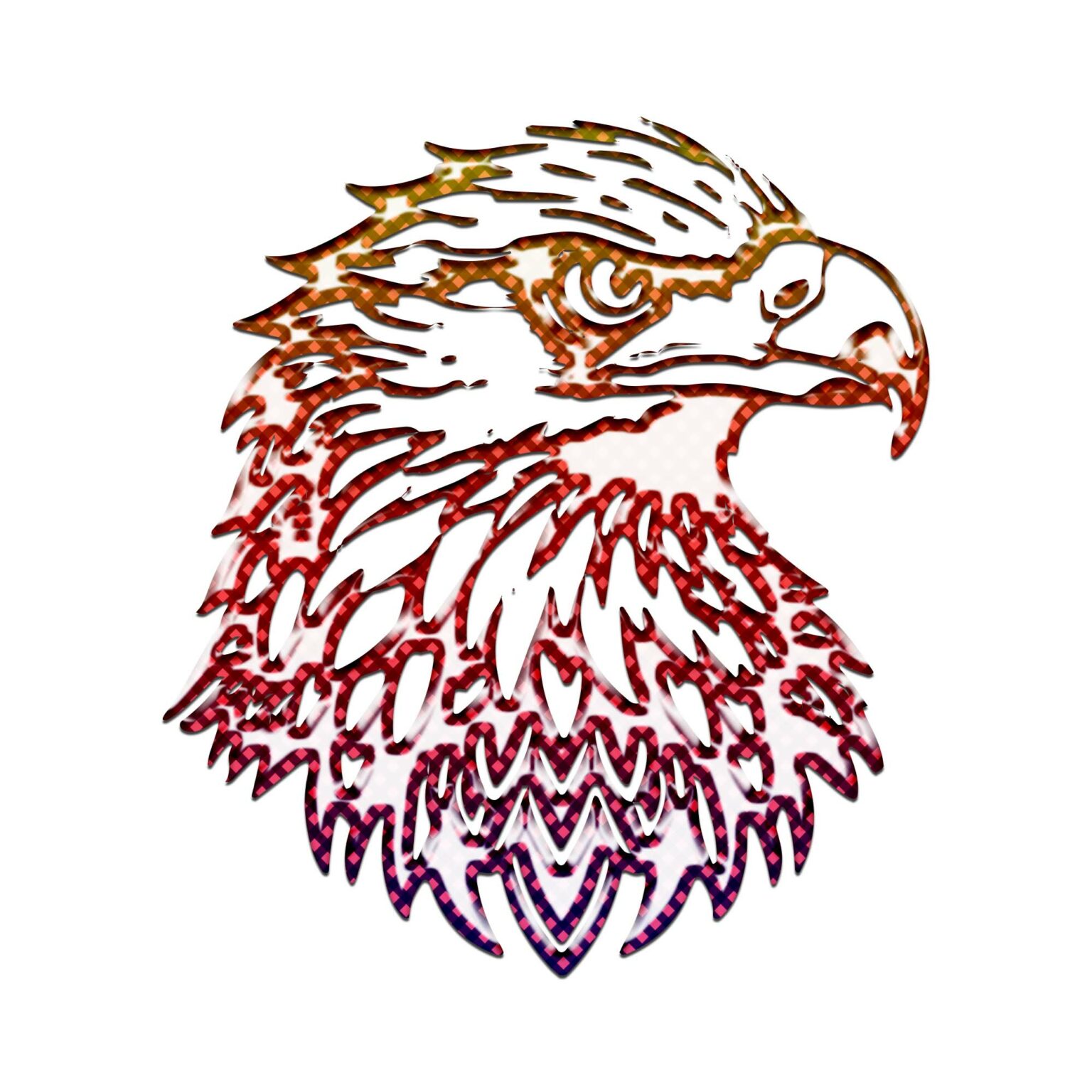 egel line artwork vector . eagle head line drawing - MasterBundles