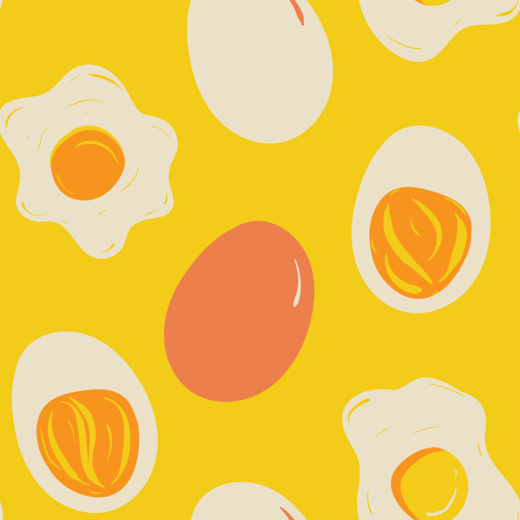 Egg Seamless Pattern - MasterBundles