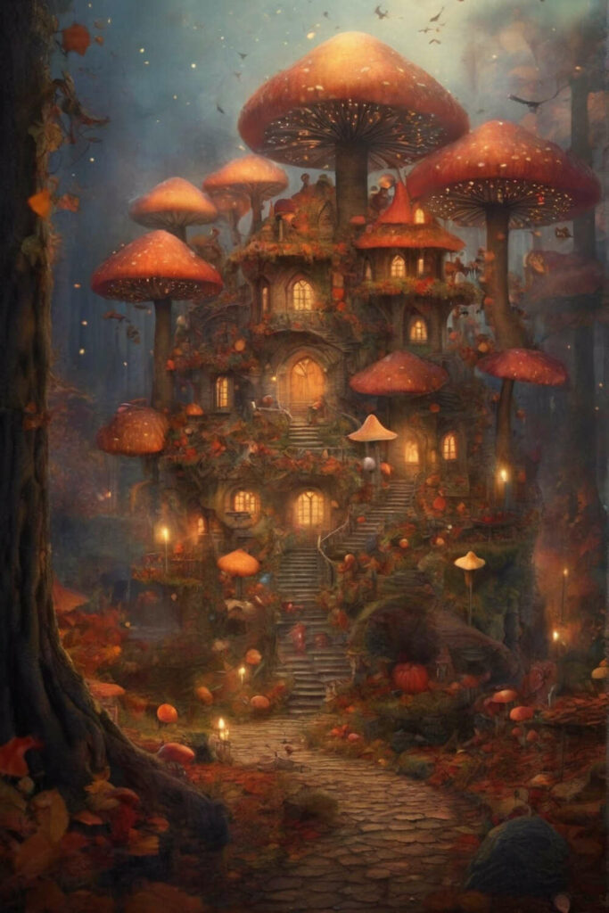 fairy tales' autumn forest - MasterBundles