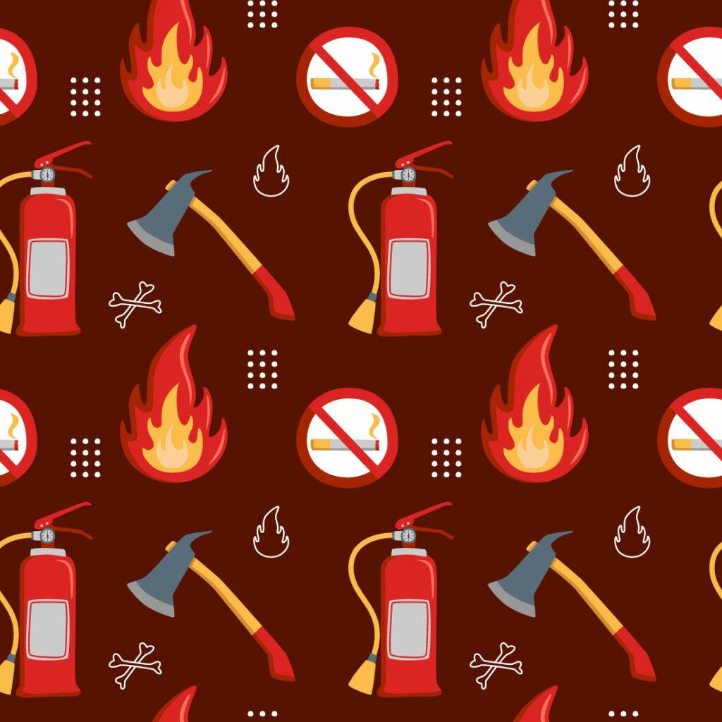 Firefighter Seamless Pattern - MasterBundles