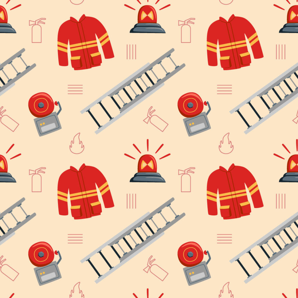Firefighter Seamless Pattern - MasterBundles
