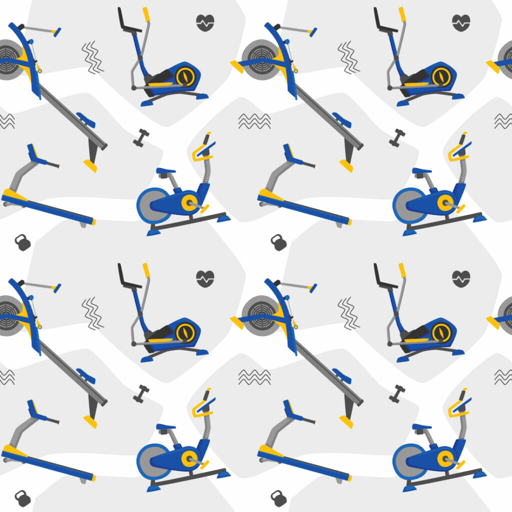 Fitness Seamless Pattern - MasterBundles