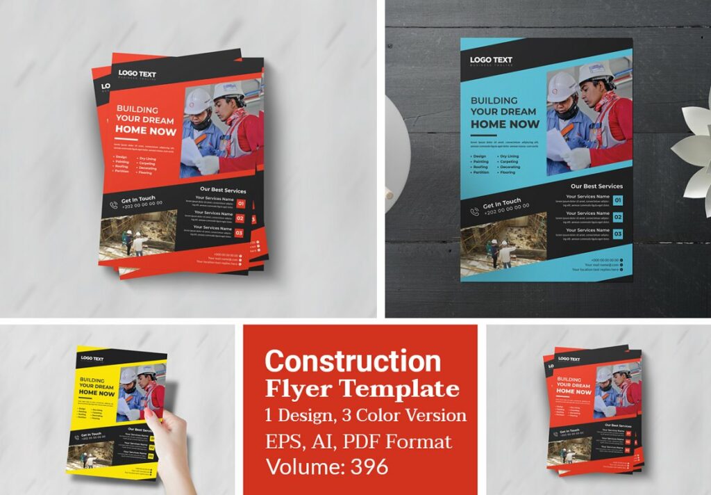 Building Construction Promo Flyer - MasterBundles