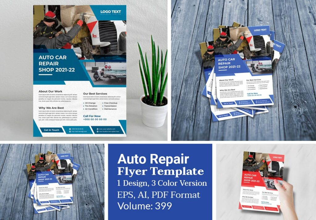 Car Repair Flyer Template - MasterBundles
