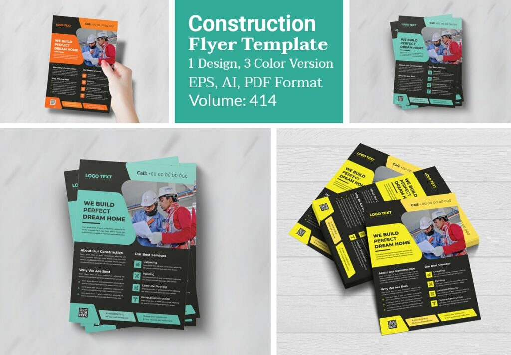 Construction Flyer Design - MasterBundles