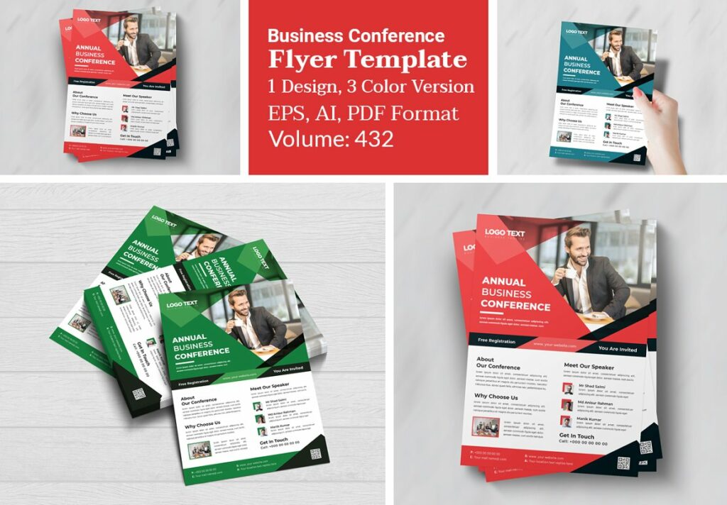 Business Conference Flyer Design - MasterBundles