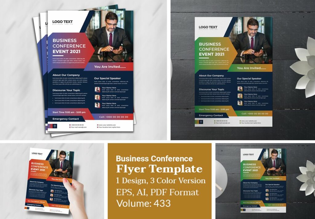 Conference Business Flyer Design - MasterBundles