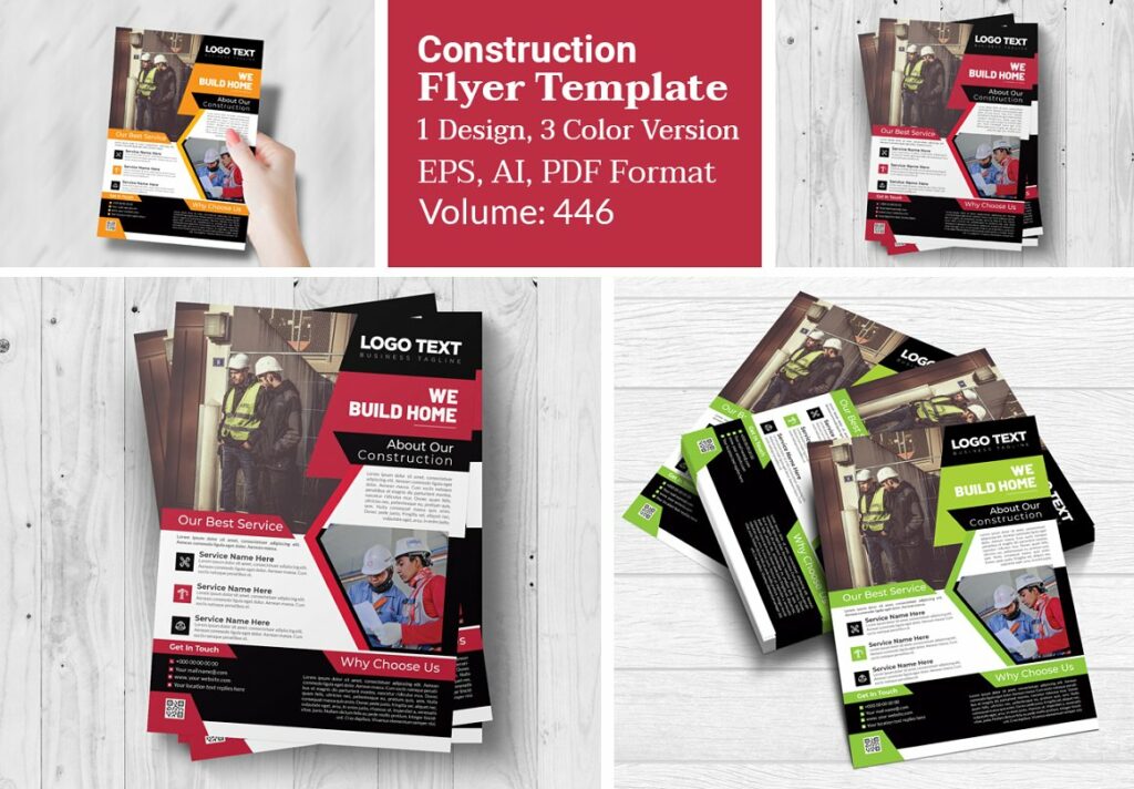 Building Construction Flyer Template - MasterBundles