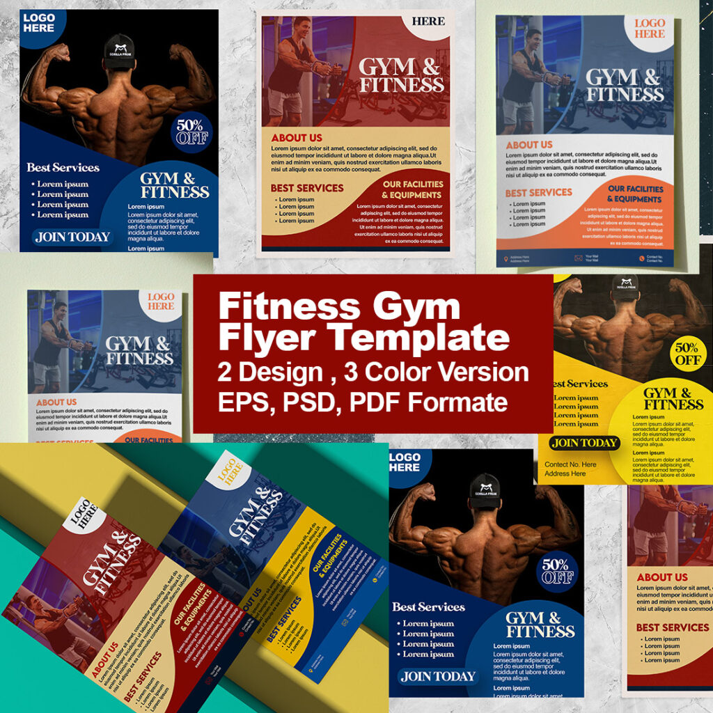 Fitness Gym Flyer Template - MasterBundles