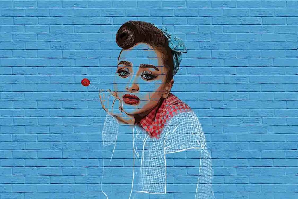 Graffiti Stencil Art Photo Effect - MasterBundles