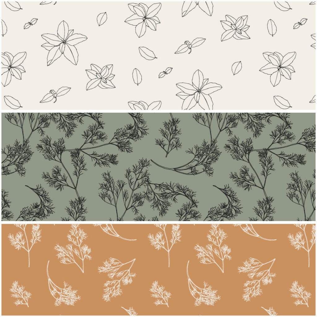 Herbs Patterns Illustrations - MasterBundles