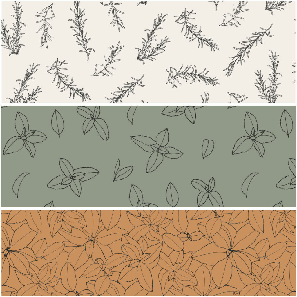 Herbs Patterns Illustrations - MasterBundles
