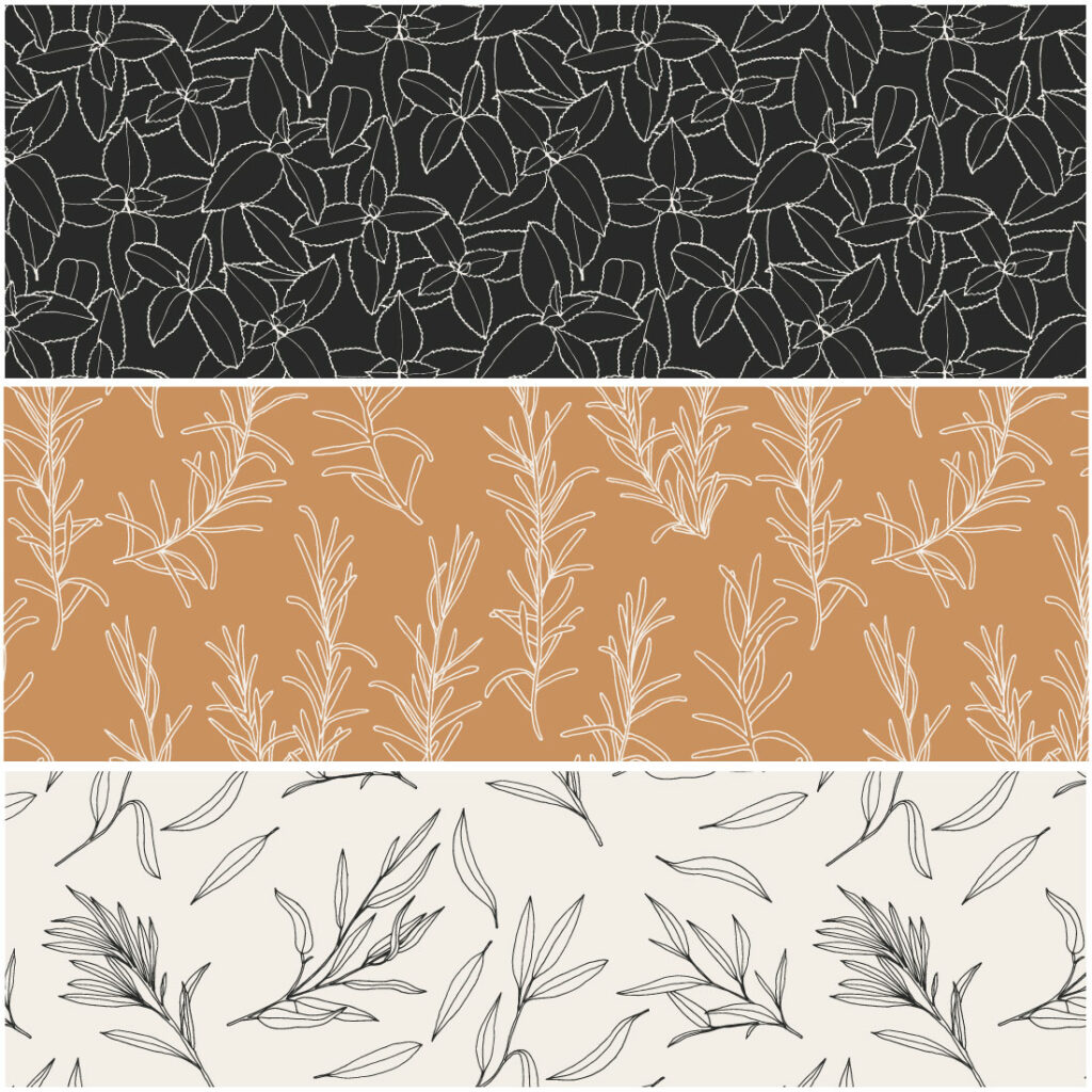 Herbs Patterns Illustrations - MasterBundles