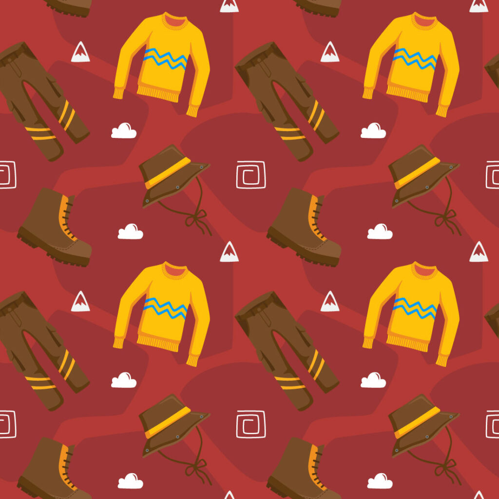 Hiking Seamless Pattern - MasterBundles