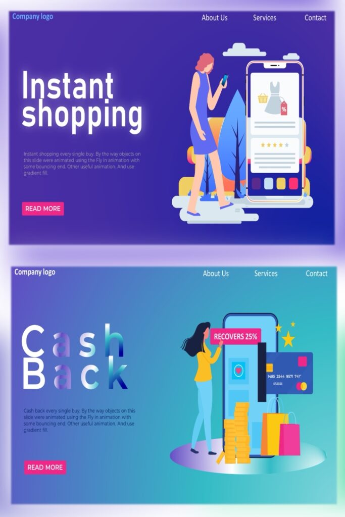 Creative ONLINE SHOP presentation. company presentation. advertisement ppt design. ppt ...