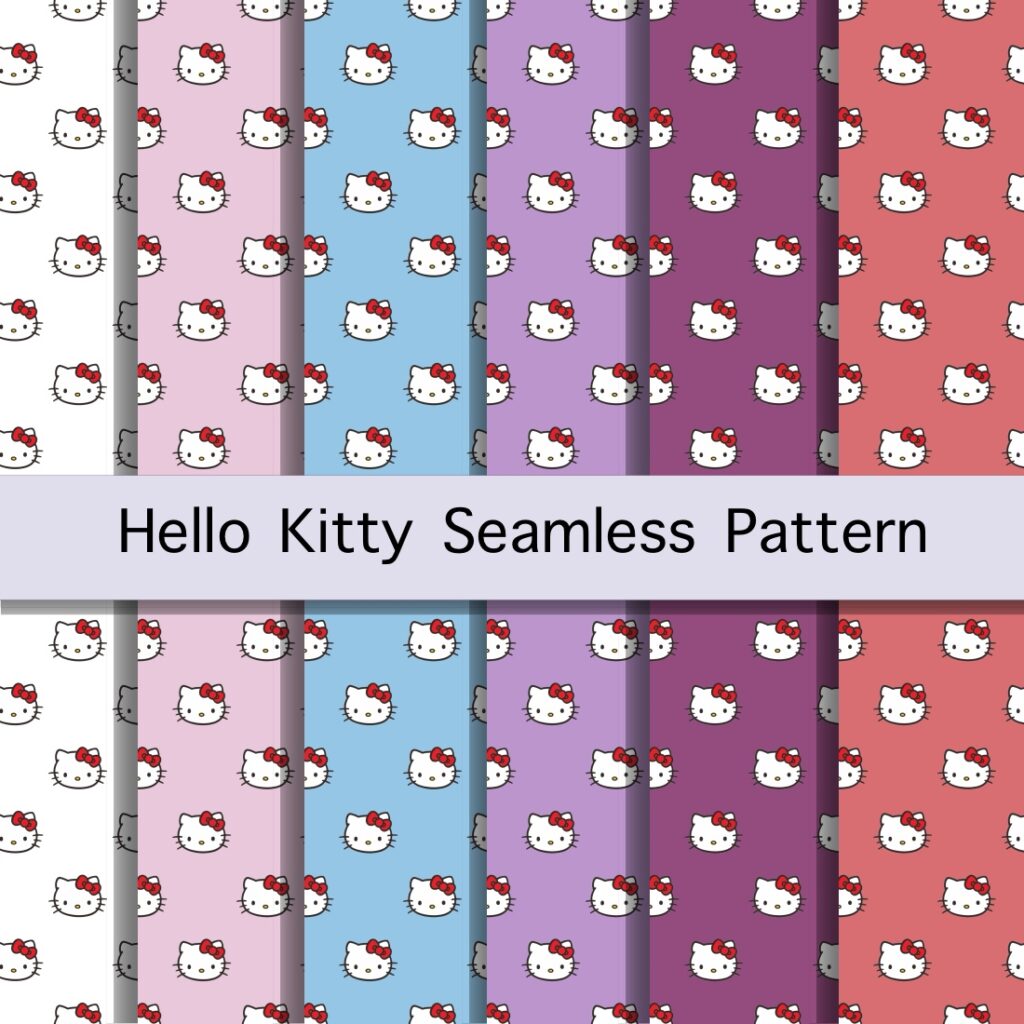 Hello Kitty Seamless Pattern - MasterBundles