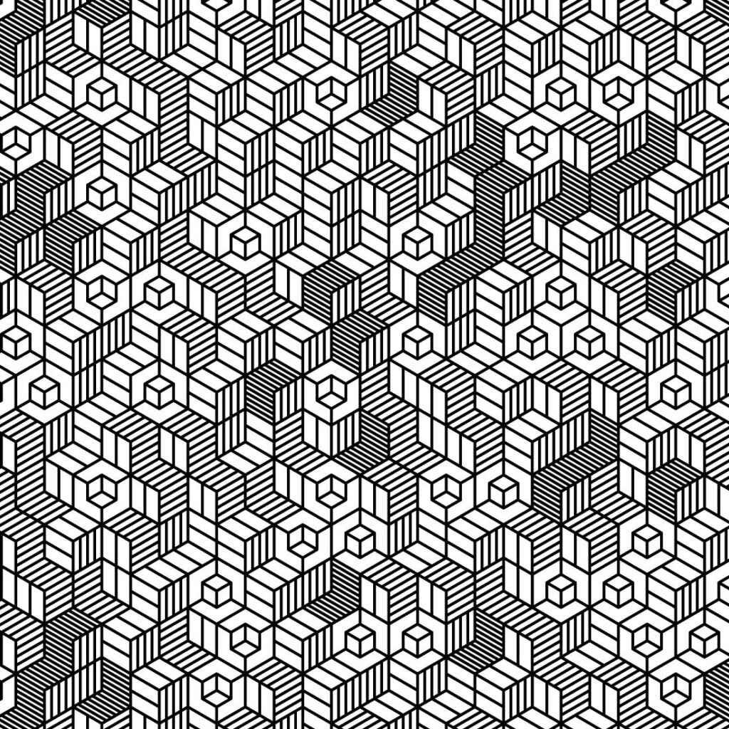 Isometric Cubes Tileable Backgrounds - MasterBundles