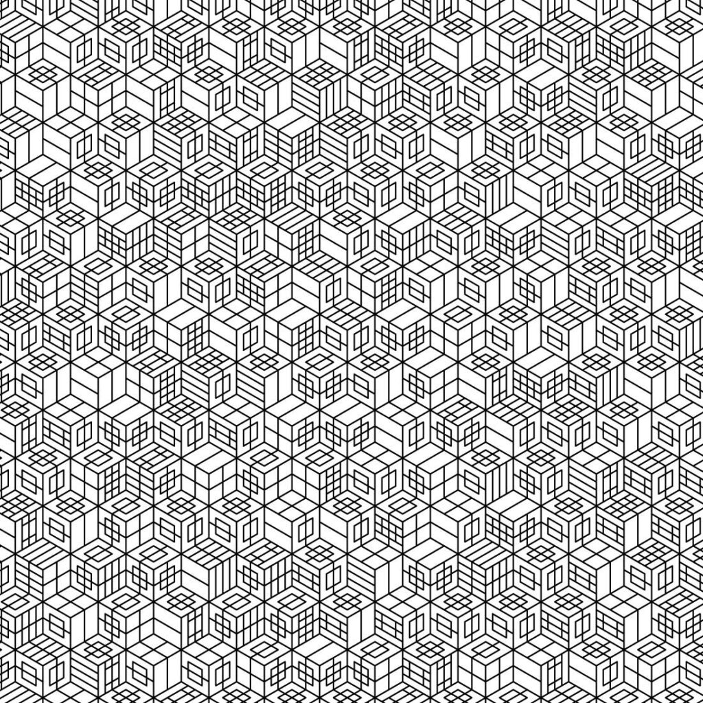 Isometric Cubes Tileable Backgrounds - MasterBundles