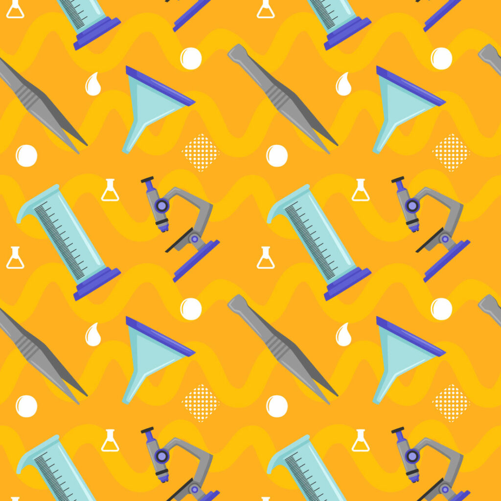 Laboratory Seamless Pattern - MasterBundles