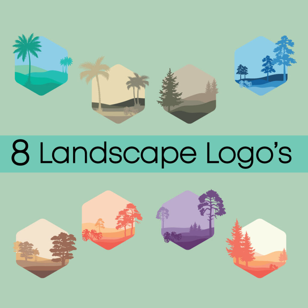 8 Landscape Logos - MasterBundles