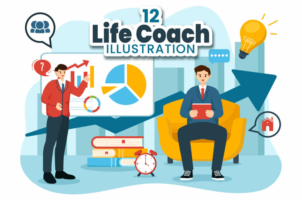 12 Life Coach Illustration - MasterBundles