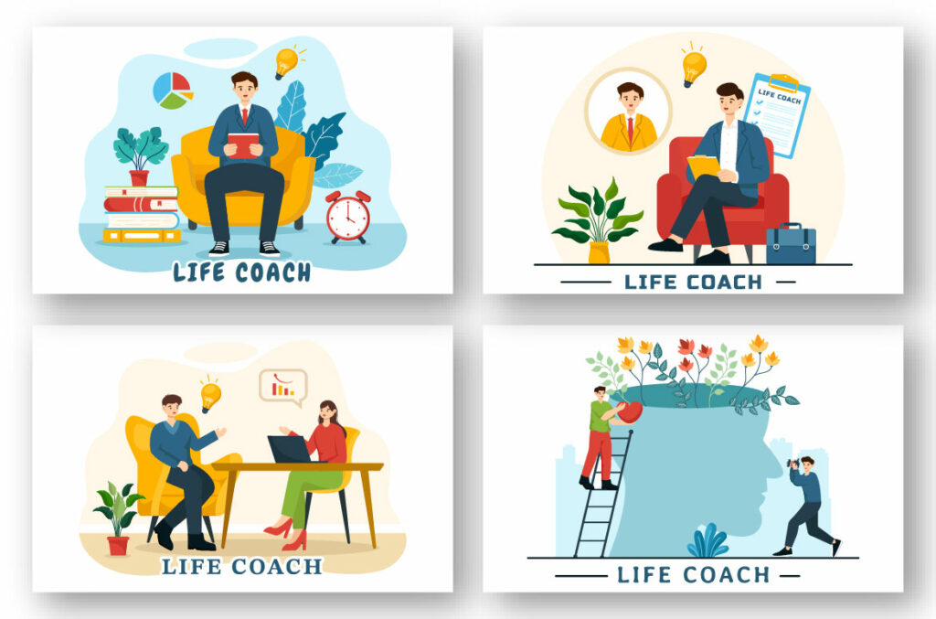 12 Life Coach Illustration - MasterBundles