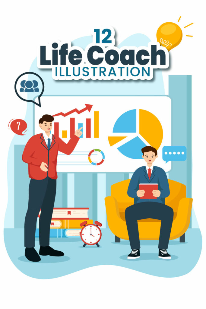 12 Life Coach Illustration - MasterBundles