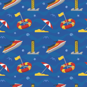 Lifeguard Seamless Pattern - MasterBundles