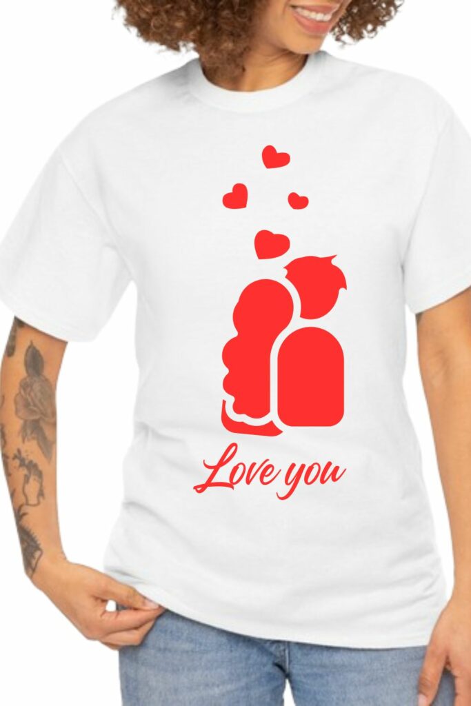 Love you ️️ cute and romantic design - MasterBundles